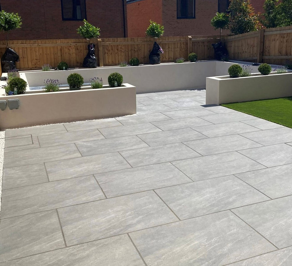 Anthracite Grey - Porcelain Paving Slabs - Sample Size (100x100mm ...