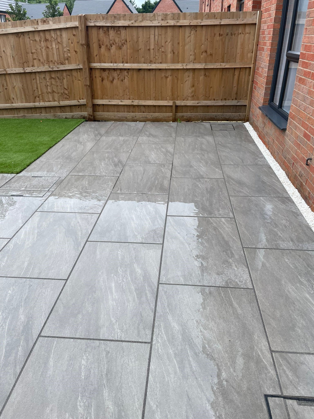 Anthracite Grey - Porcelain Paving Slabs (600-900x600mm) – Paving Planet