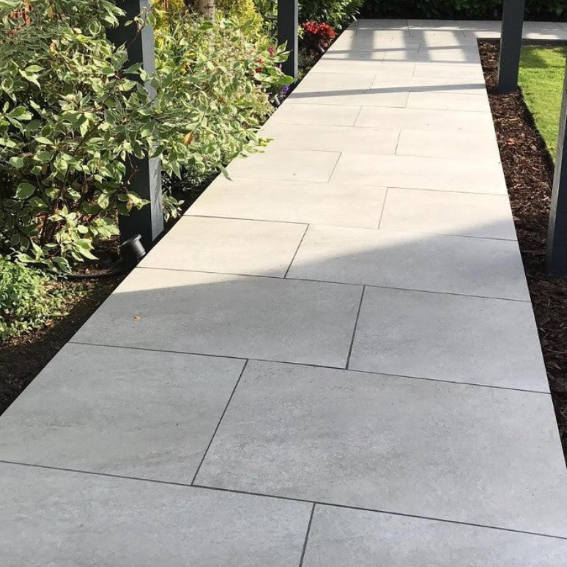 Hammerstone Grey - Porcelain Paving Slabs - Sample Size (100x100mm ...