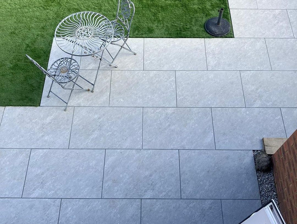 Universal Grey - Porcelain Paving Slabs - Sample Size (100x100mm ...