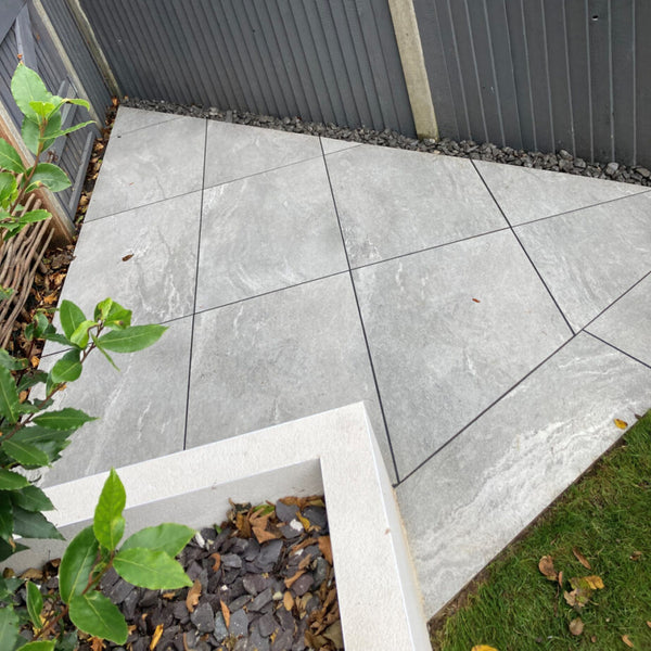 Earthcore Grey - Porcelain Paving Slabs (600 / 900x600mm) – Paving Planet